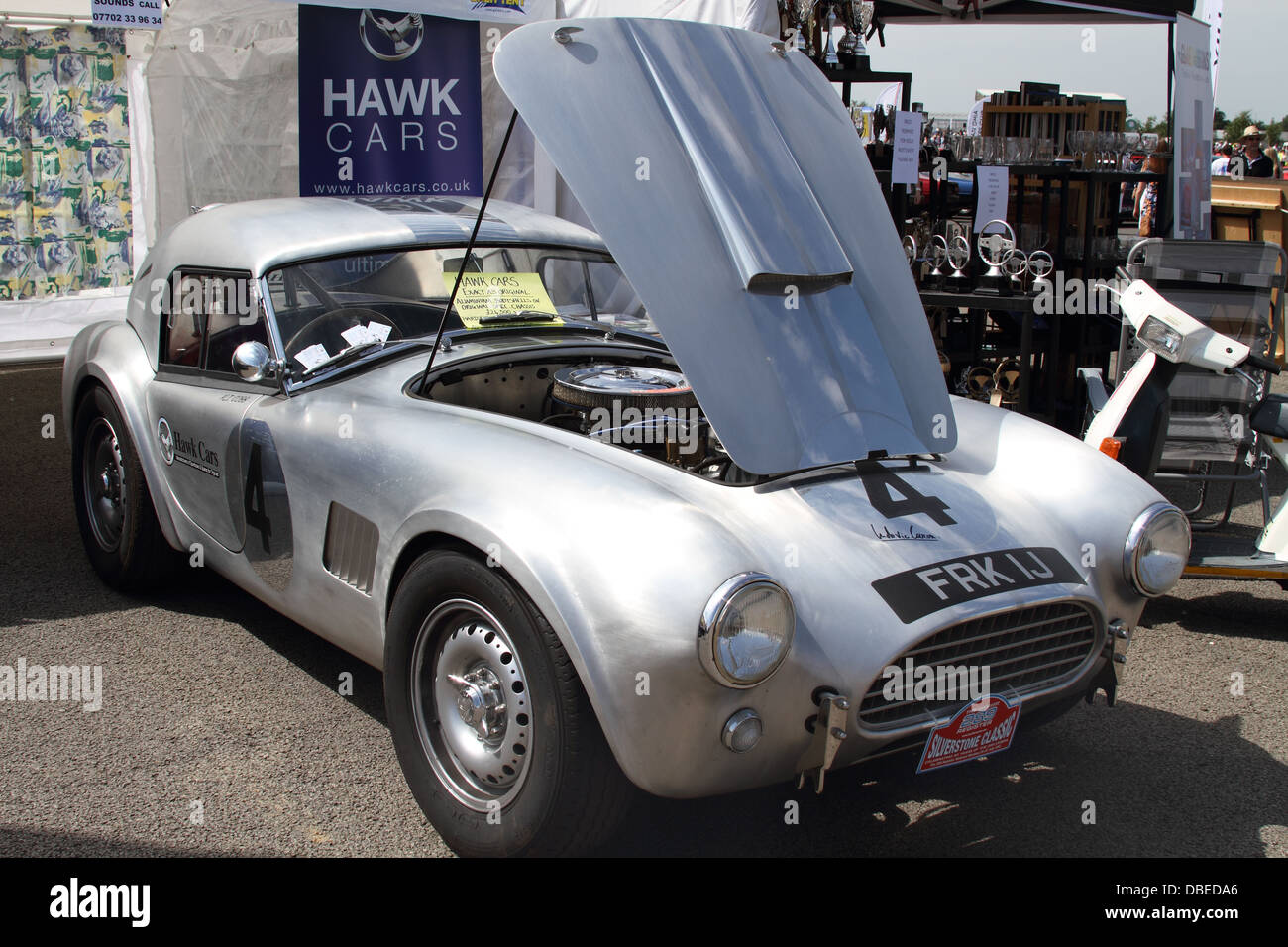 Aluminium Hawk Sports car at Silverstone Stock Photo - Alamy