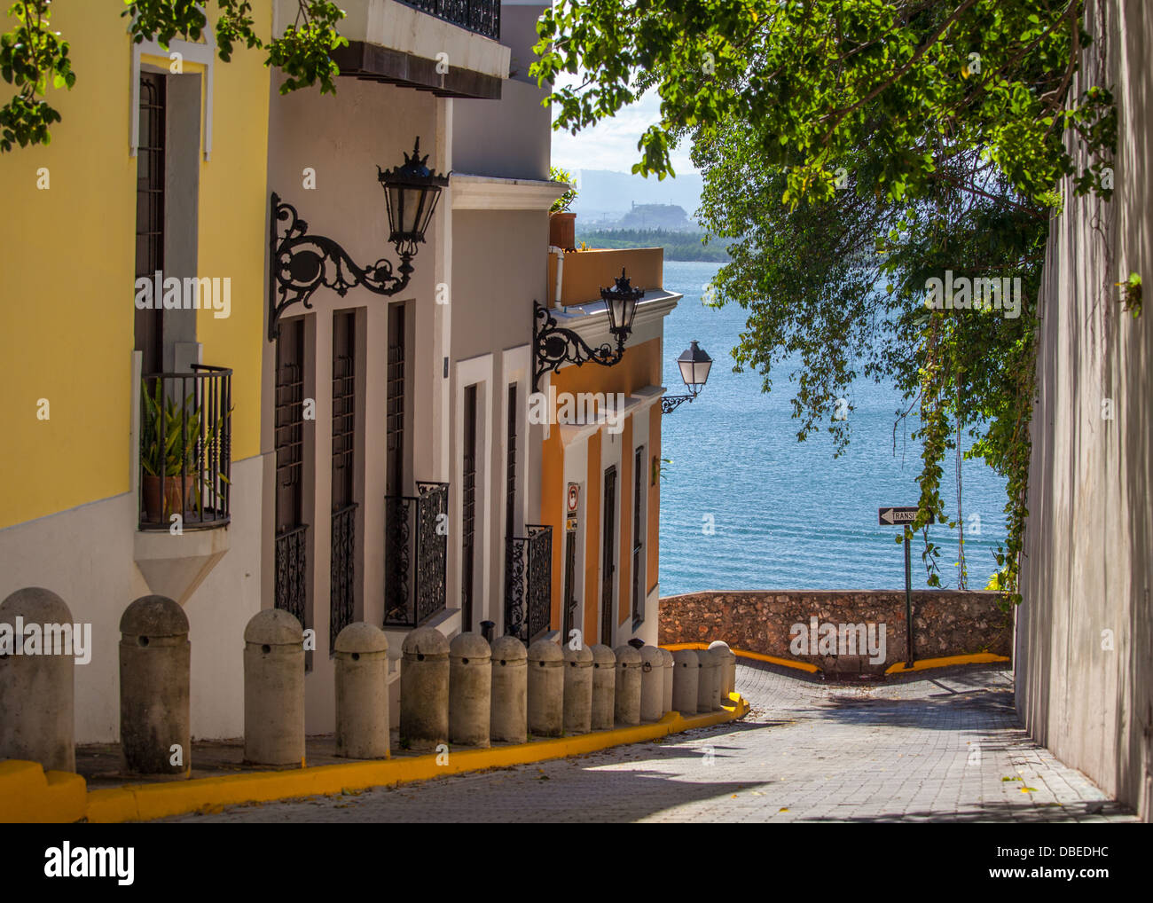 Calle del Sol in Old San Juan, Puerto Rico Stock Photo - Alamy