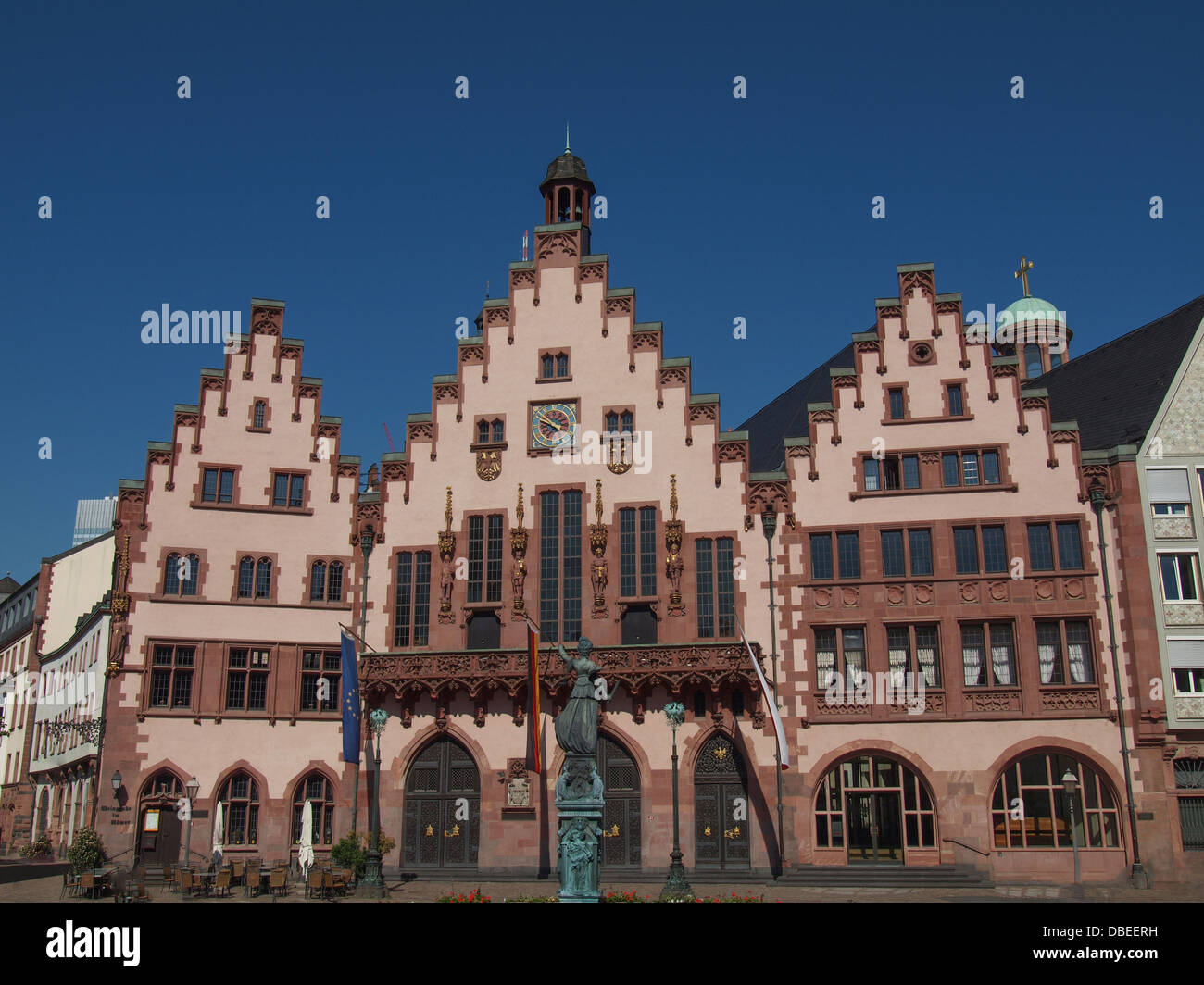 Frankfurt city hall aka Rathaus Roemer in Roemerberg Germany Stock ...
