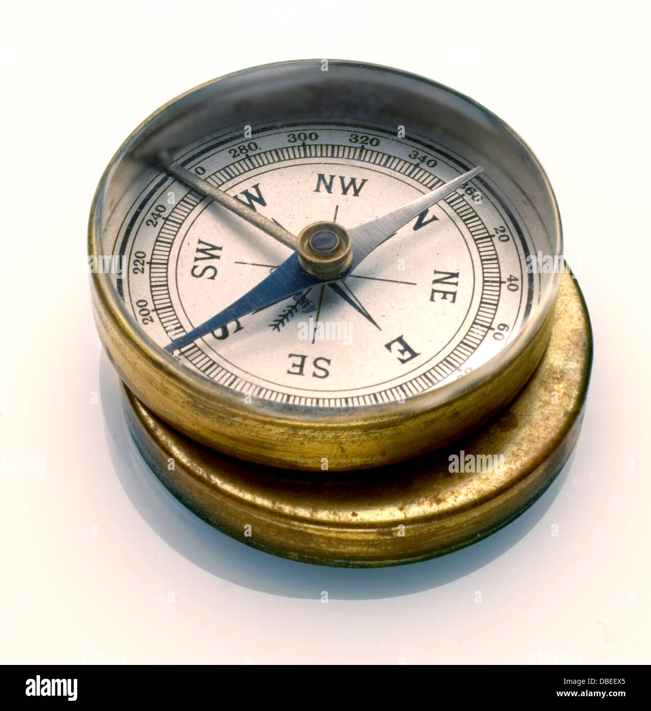 Antique brass compass hi-res stock photography and images - Alamy