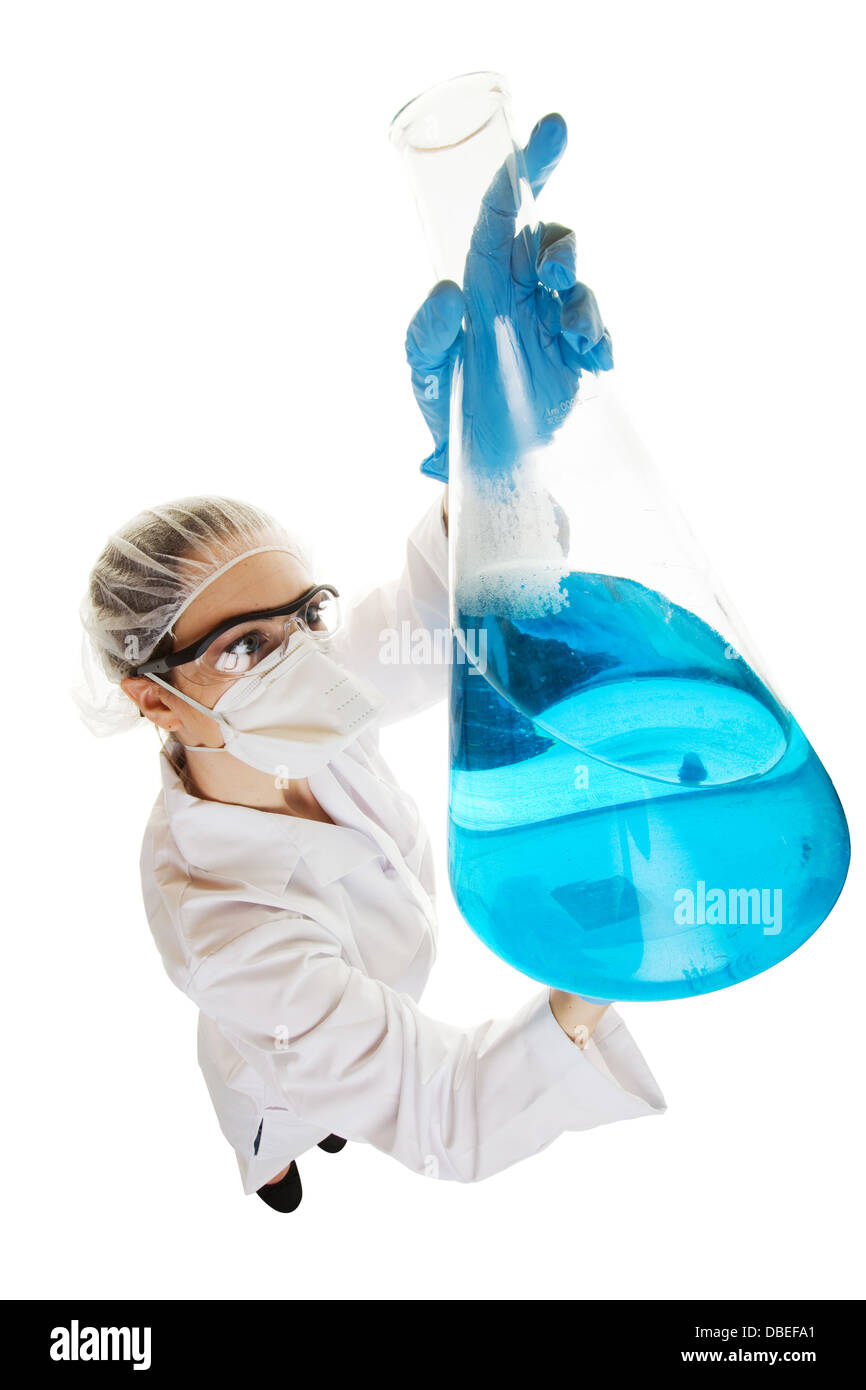 Labcoat with beaker Cut Out Stock Images & Pictures - Alamy