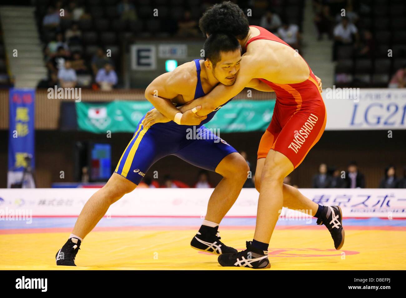 (L-R) Takehiro Kanakubo, Daisuke Komori (JPN), JUNE 15, 2013 - Wrestling : All Japan ...