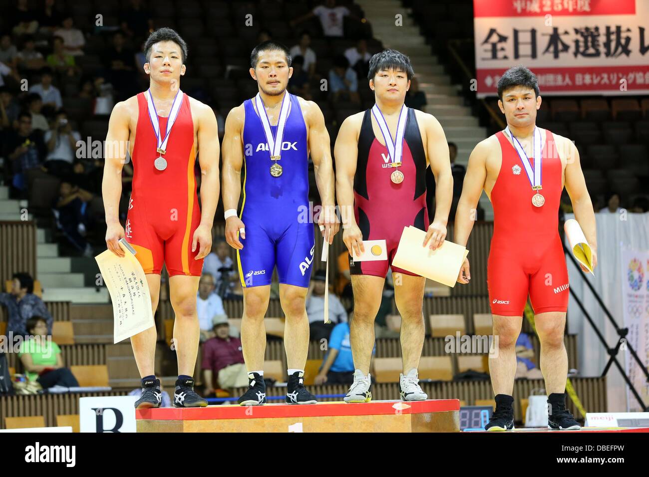 (L-R) Daisuke Komori, Takehiro Kanakubo, Kazuo Tamura, Noritomo Eto ...