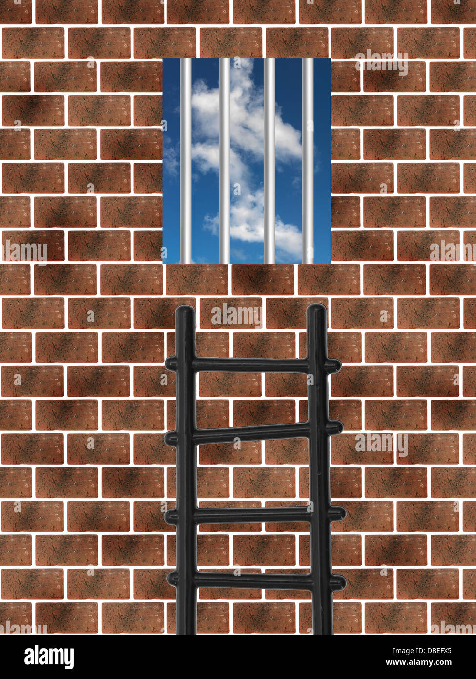 A conceptual image of a climbing ladder Stock Photo - Alamy