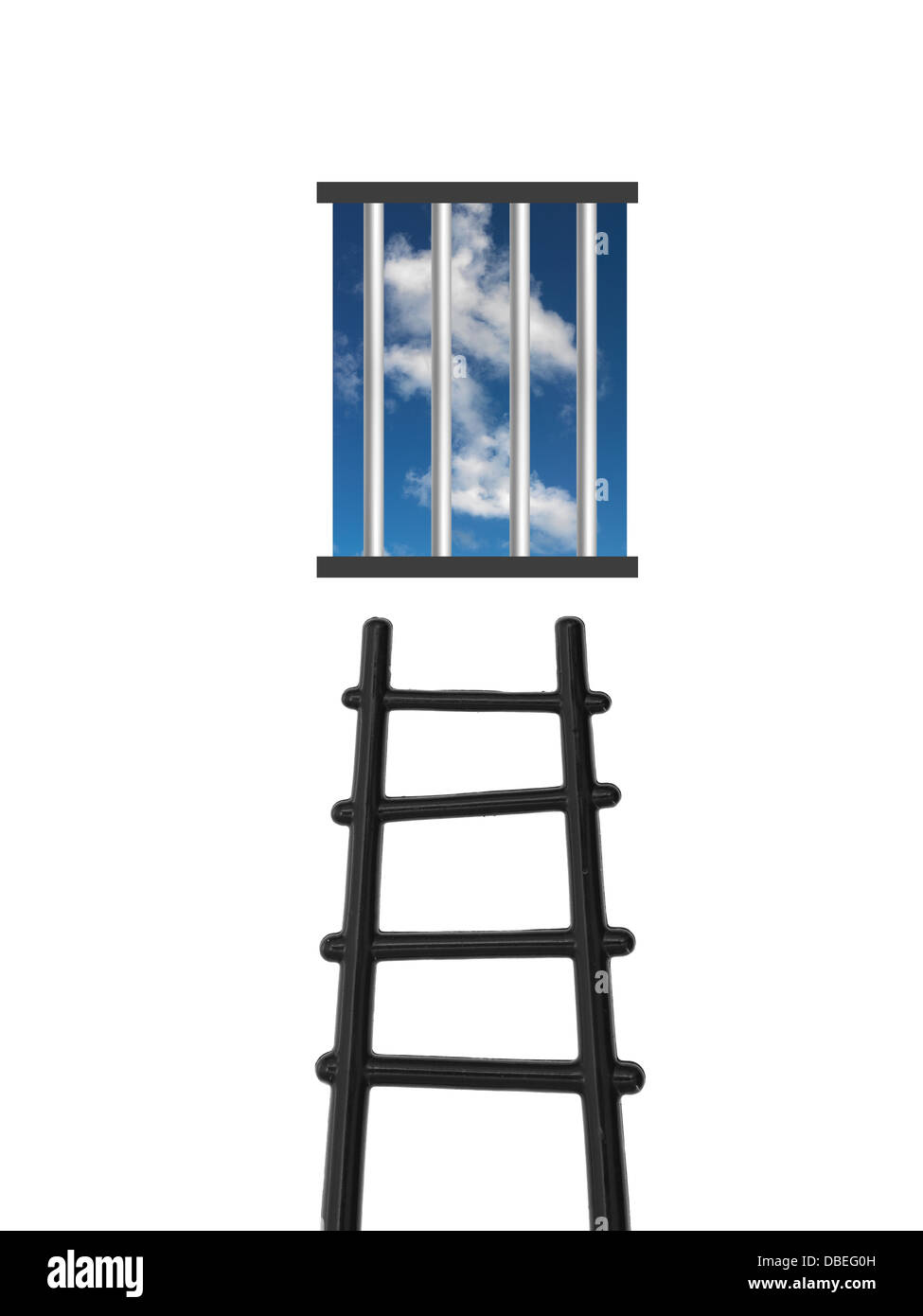 A conceptual image of a prison cell window Stock Photo - Alamy