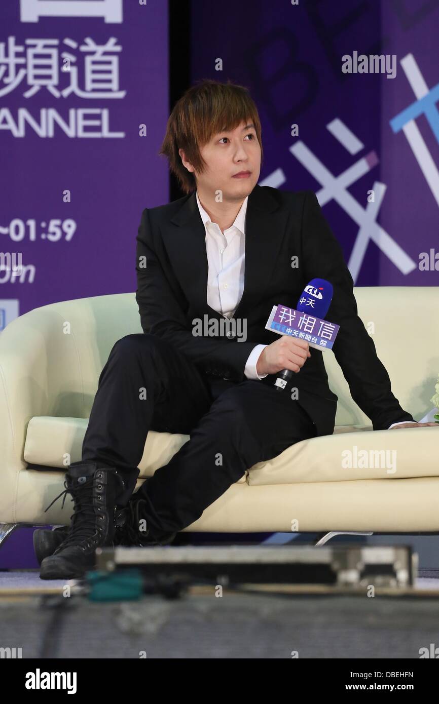 Singer Ashin and Ren`e Liu attend the talk show hosted by Chen Wenqian ...