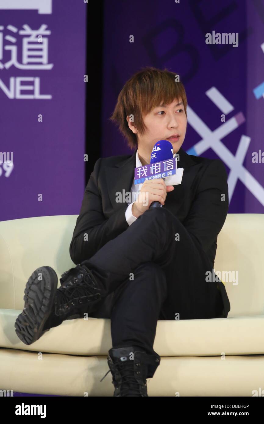 Singer Ashin and Ren`e Liu attend the talk show hosted by Chen Wenqian ...