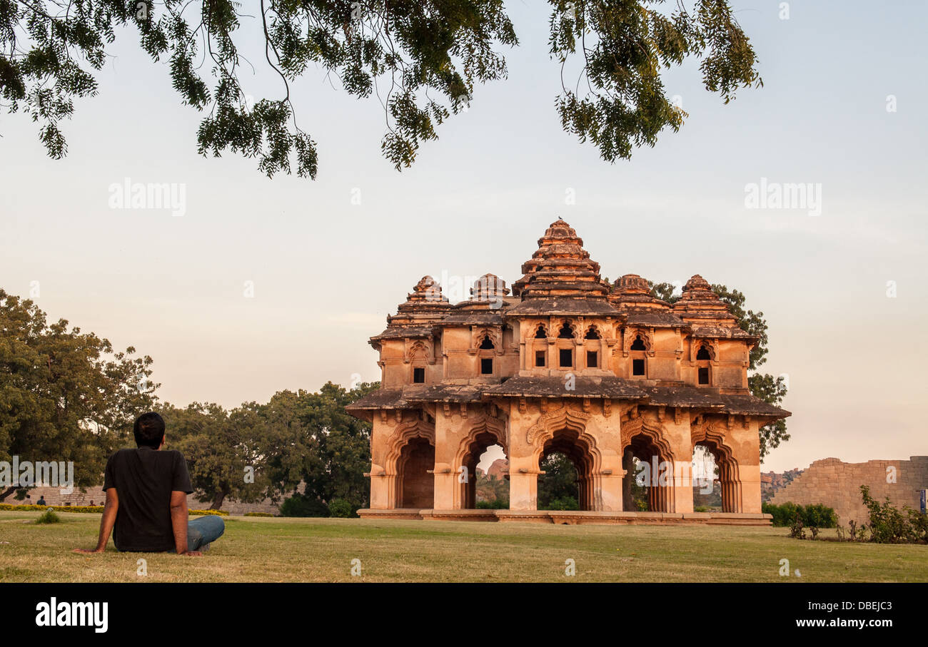 Lotus Mahal, Hampi Stock Photo - Alamy