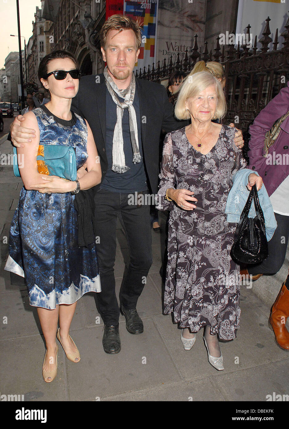 Phyllis Lawson, Ewan McGregor and his wife Eve Mavrakis, Royal Academy ...