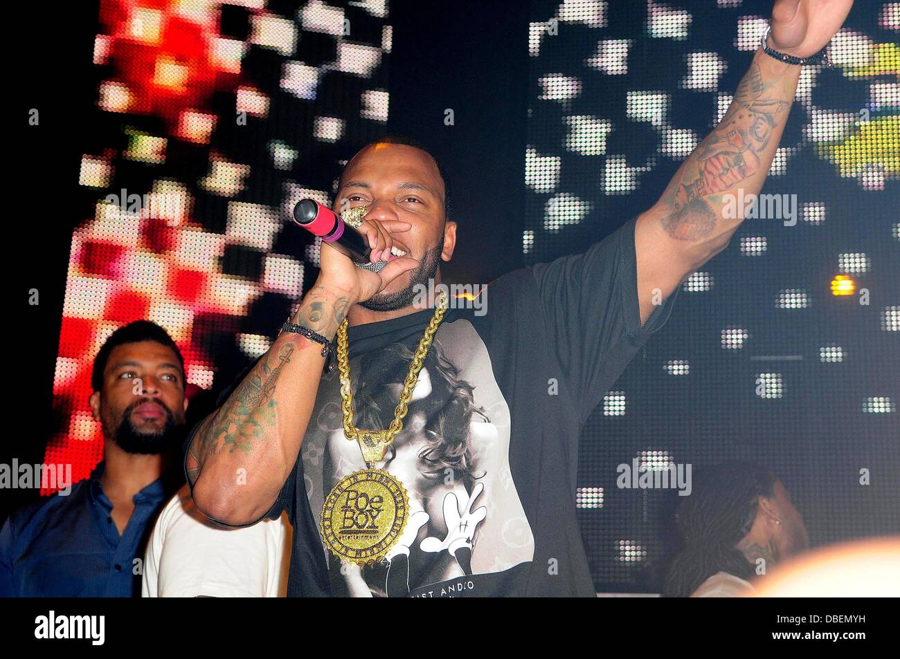 Flo Rida Flo Rida Game 2 after party at Mansion nightclub Miami ...