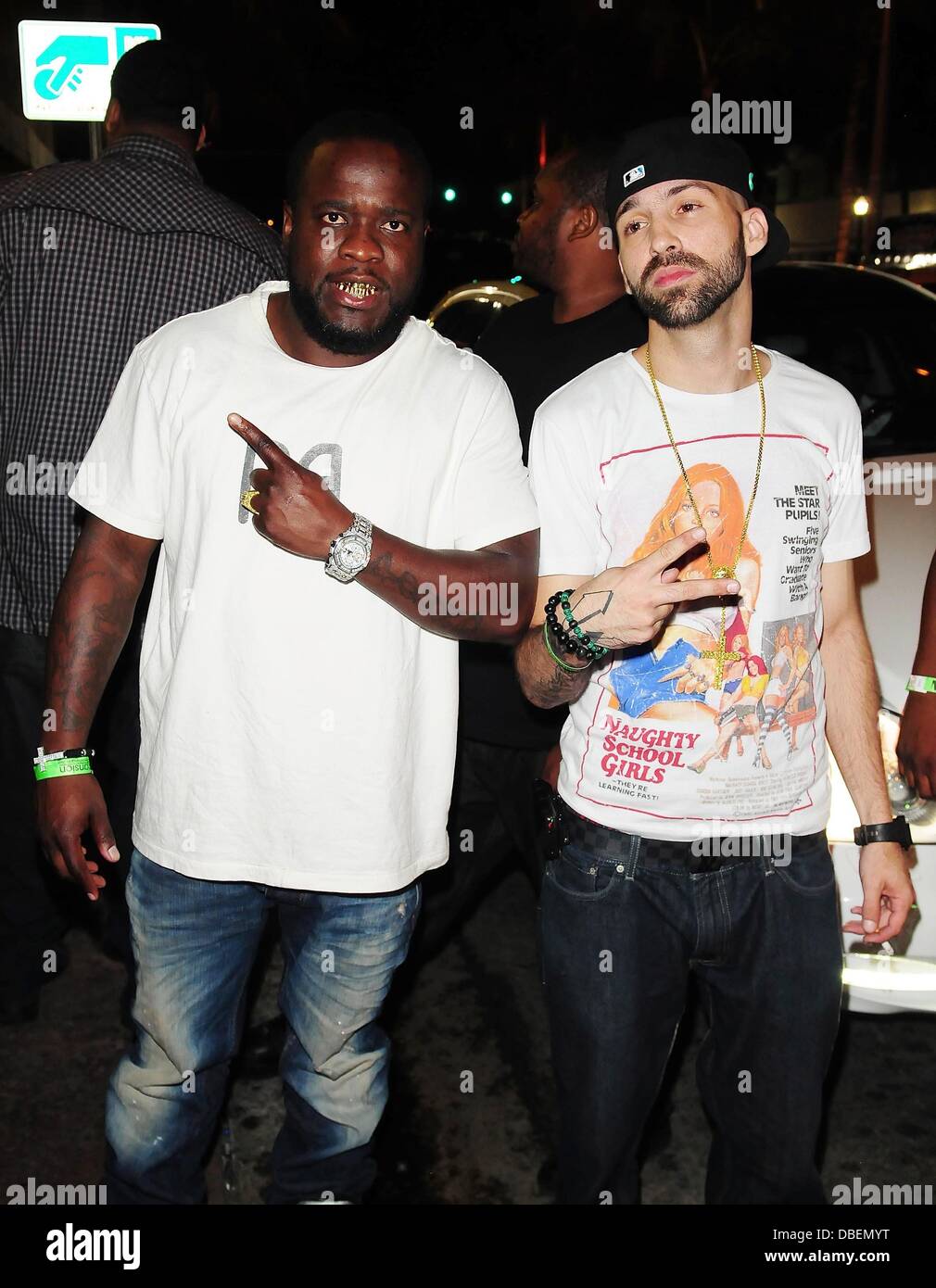 Freezy and DJ Entice Flo Rida Game 2 after party at Mansion nightclub ...