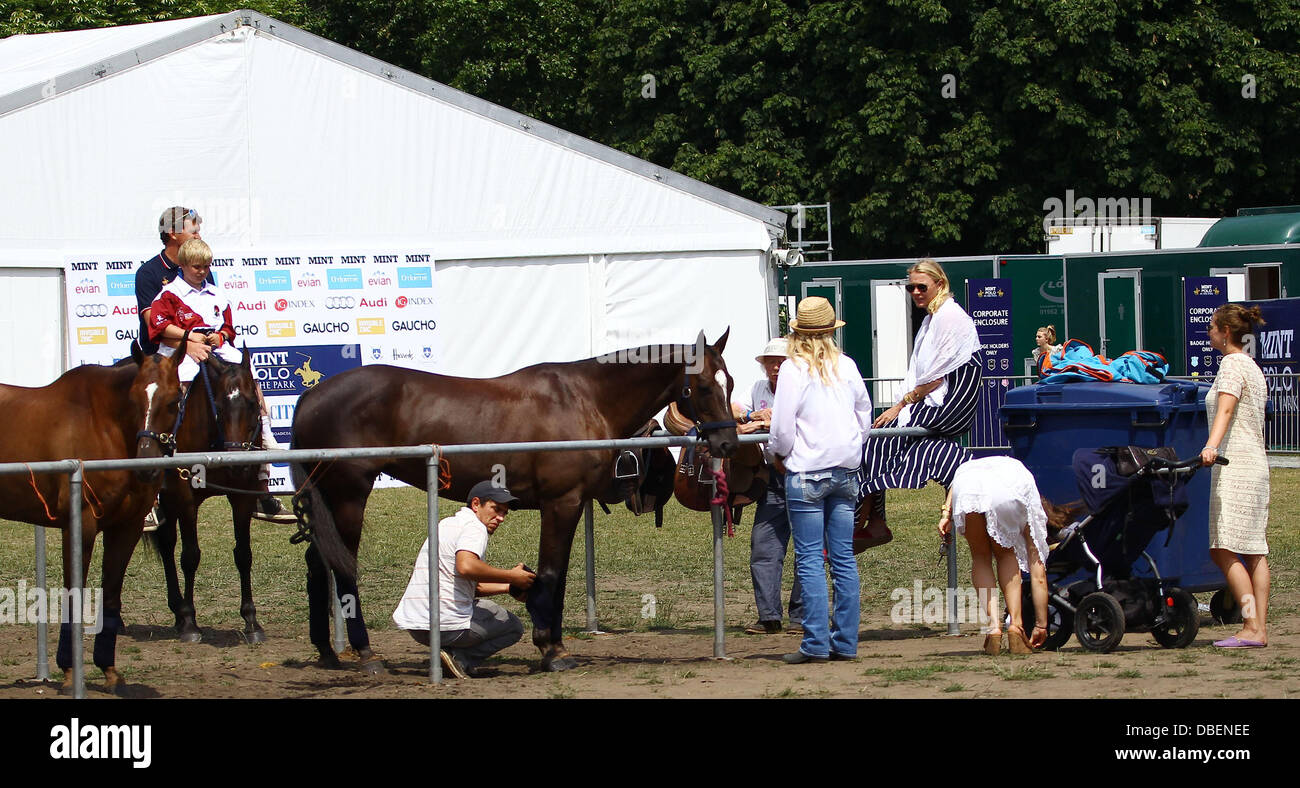 Jack Kidd with his son Jaime and Jodie Kidd MINT Polo In The Park - Day ...