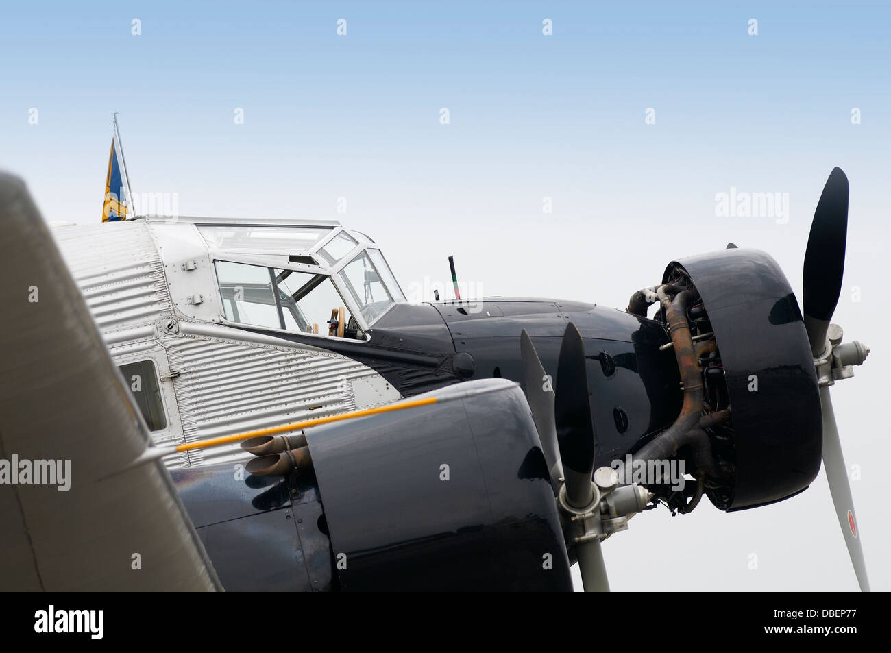 Junkers JU 52, historic German propeller aircraft Stock Photo - Alamy