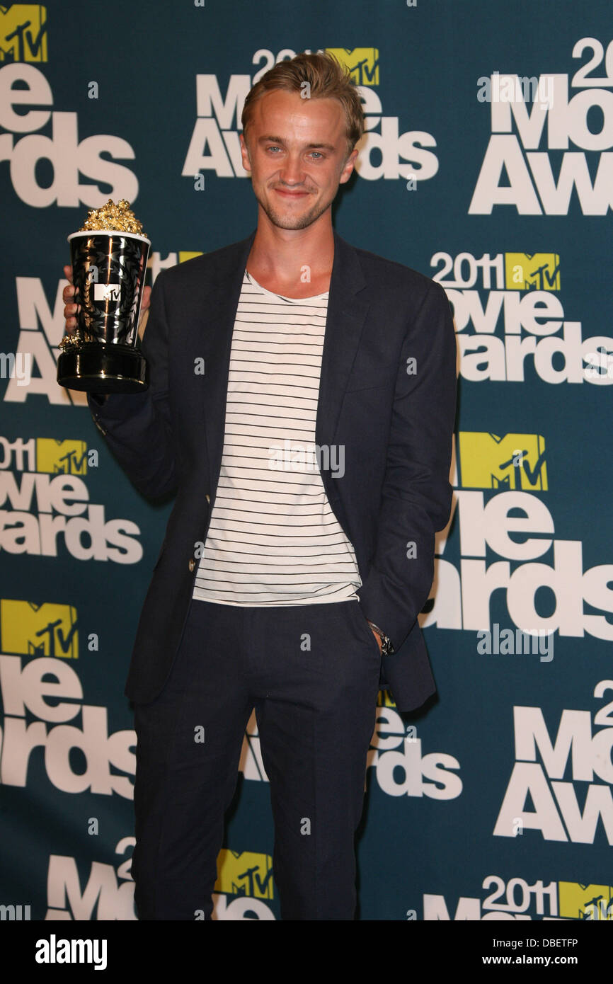 Tom Felton 2011 MTV Movie Press Room - Arrival held at the Gibson ...