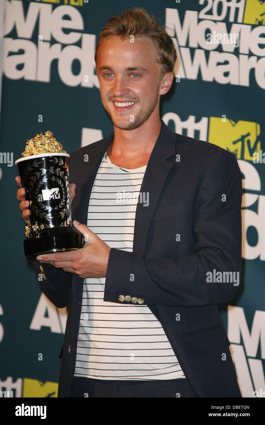Tom Felton 2011 MTV Movie Press Room - Arrival held at the Gibson ...
