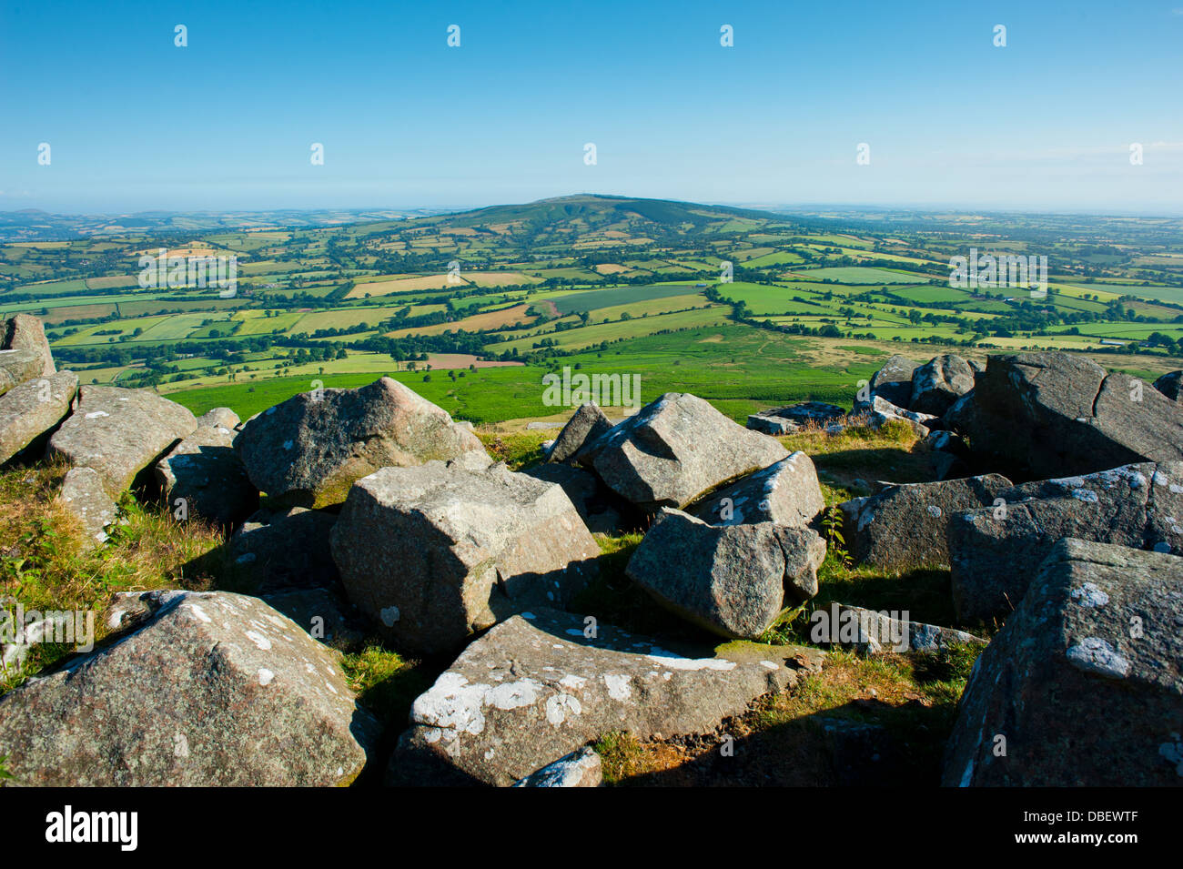 Brown clee from clee hill hi-res stock photography and images - Alamy