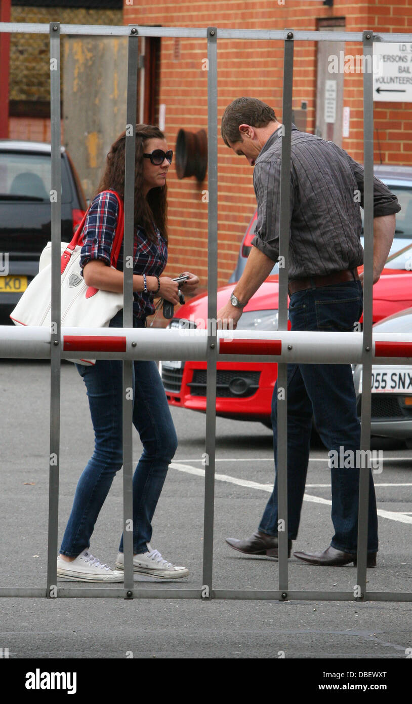 A casually dressed Imogen Thomas returns to her car London, England ...