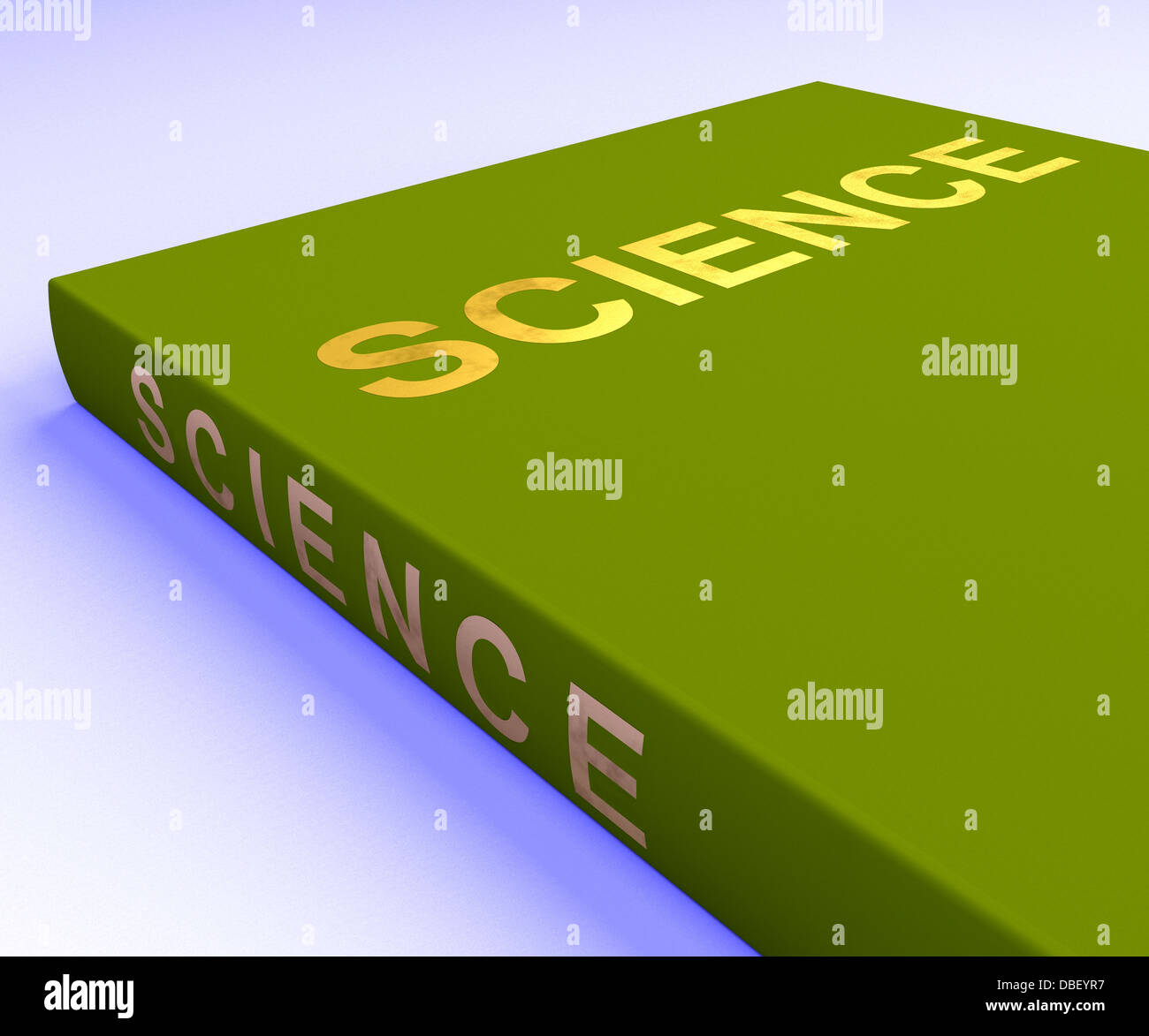 Science Book Shows Education And Learning Stock Photo - Alamy