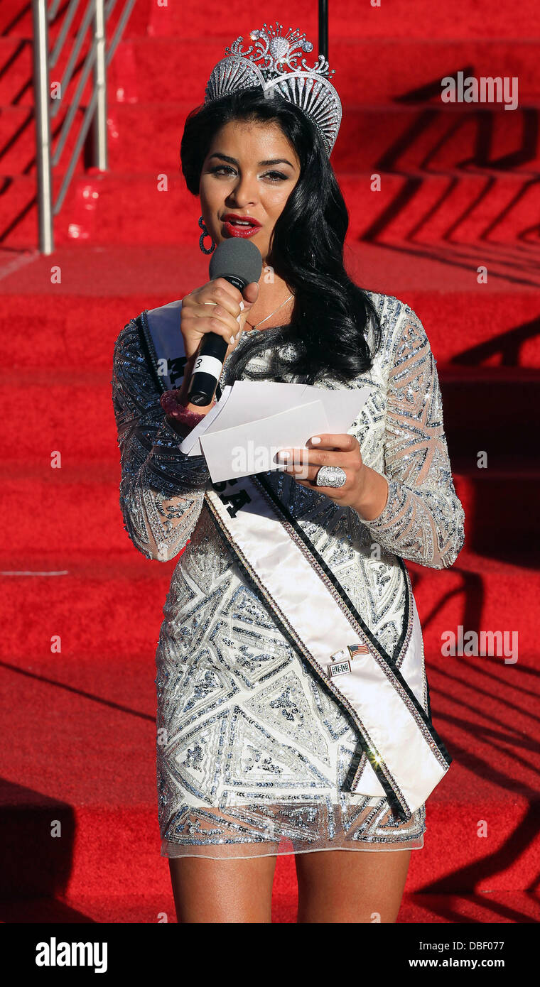 2010 Miss USA Rima Fakih 2011 Miss USA Pageant contestants arrive at ...