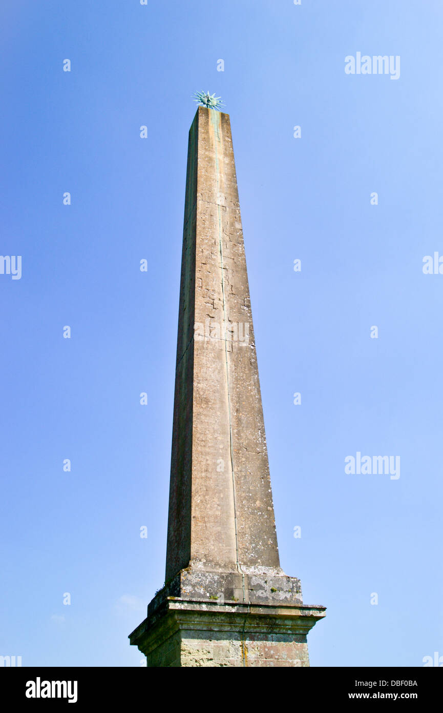 The Obelisk, 1839, Stourhead, Wiltshire, photographed from the public ...
