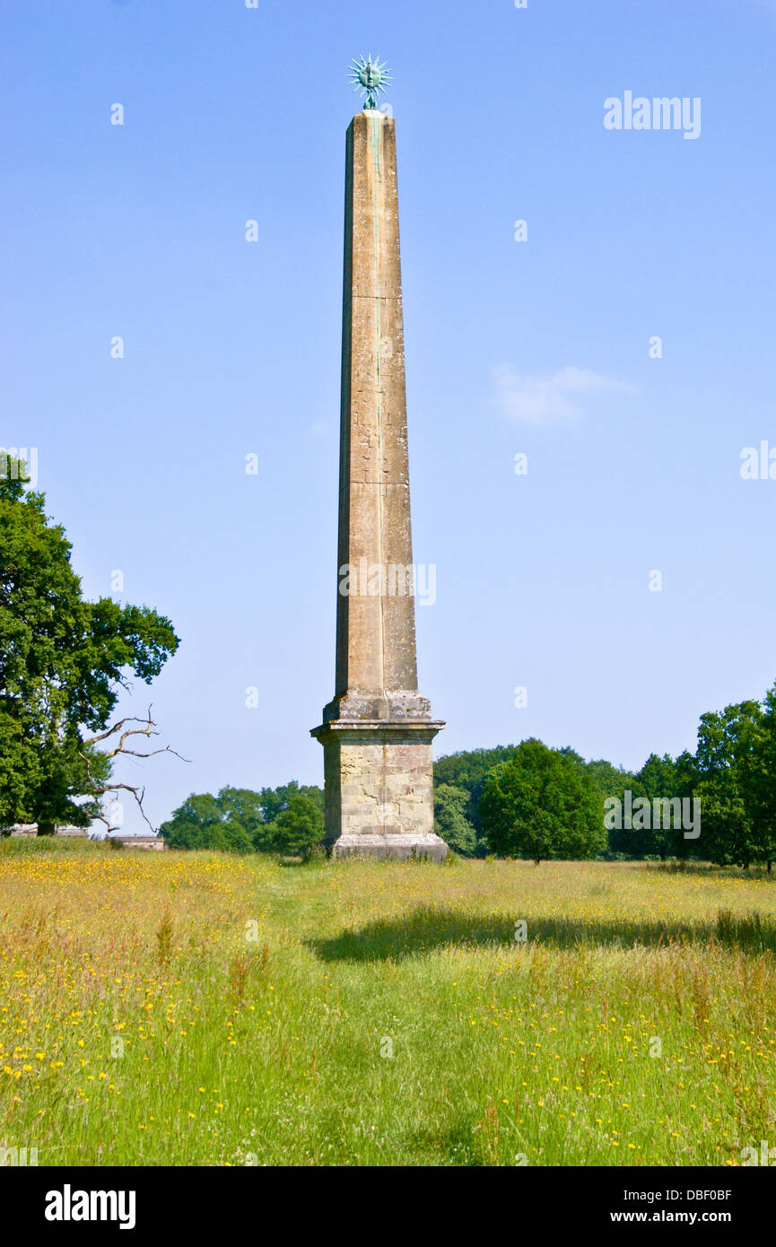 The Obelisk, 1839, Stourhead, Wiltshire, photographed from the public ...