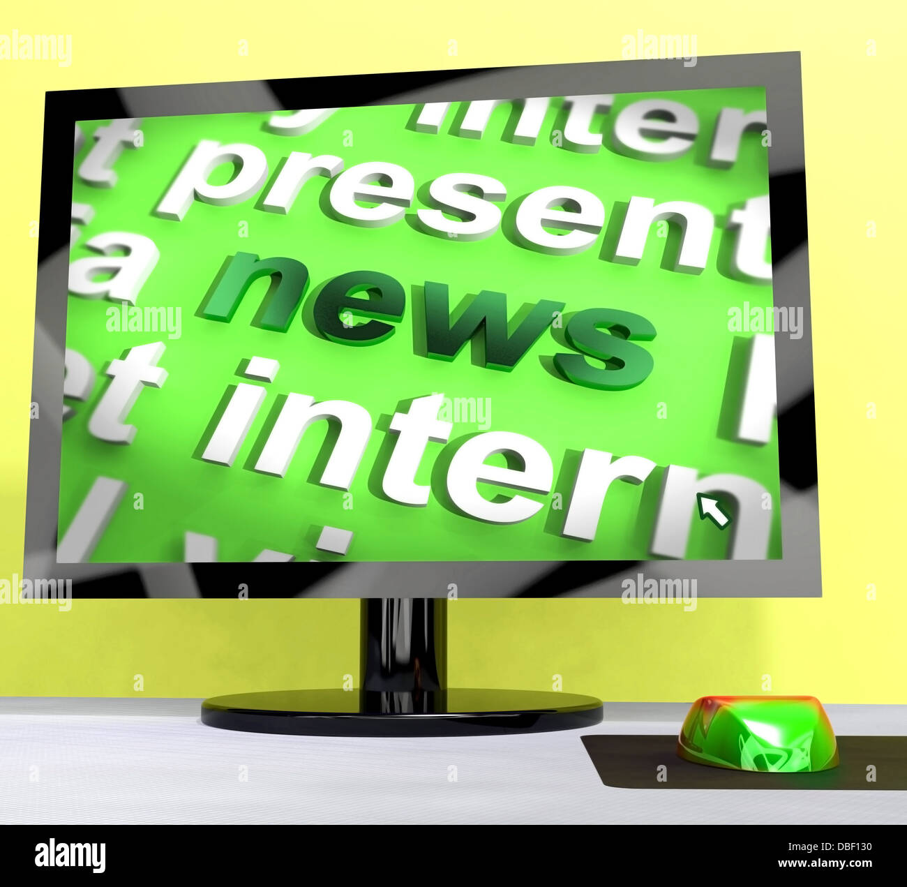 News Word On Computer Shows Articles And Information Stock Photo - Alamy