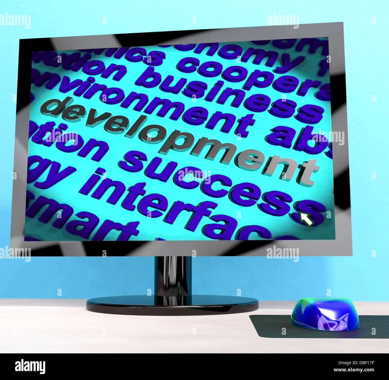 Development Word On Computer Showing Advancement Stock Photo - Alamy