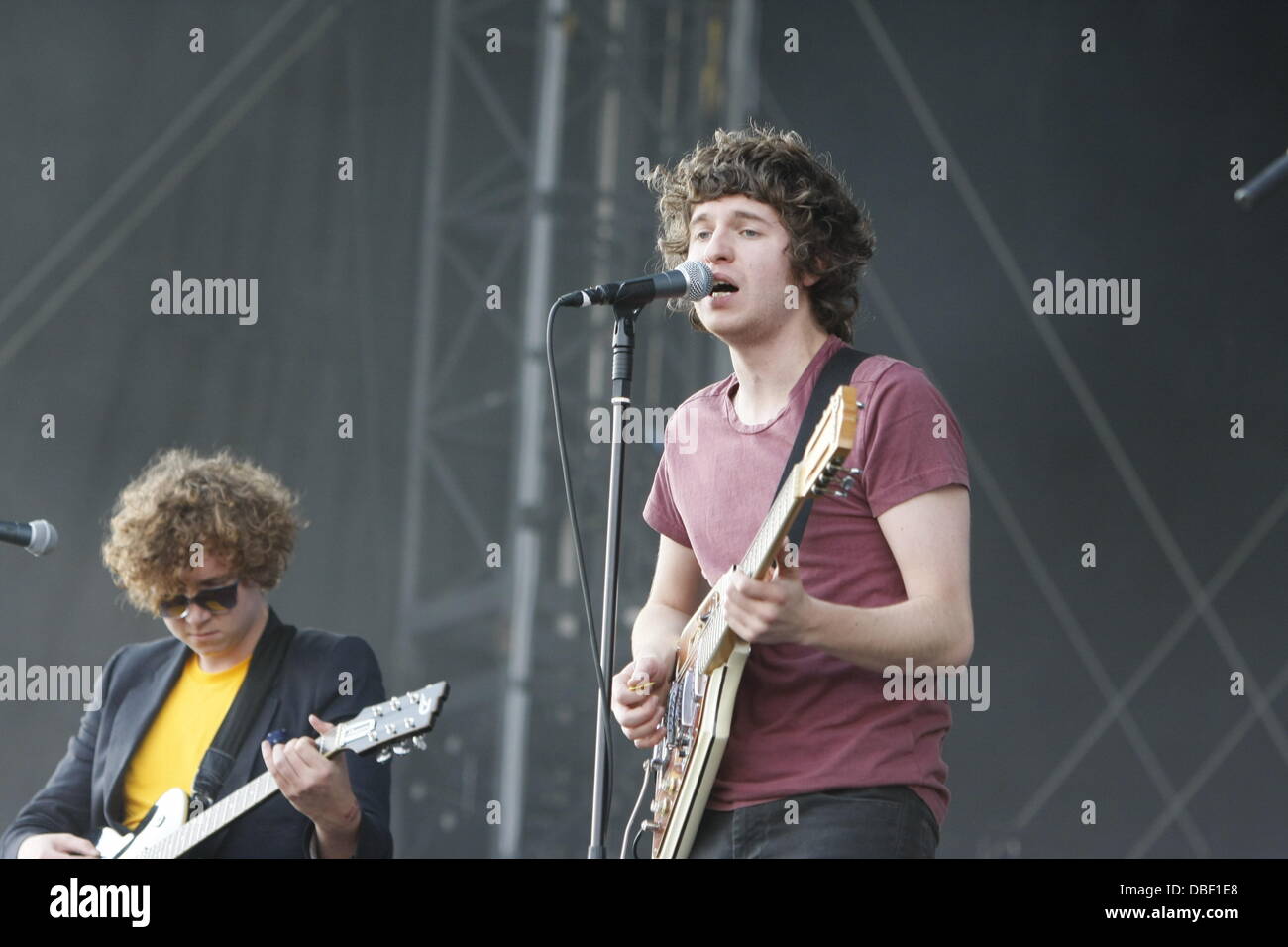Luke Pritchard of 'The Kooks' performing at the rock festival 'Rock in ...