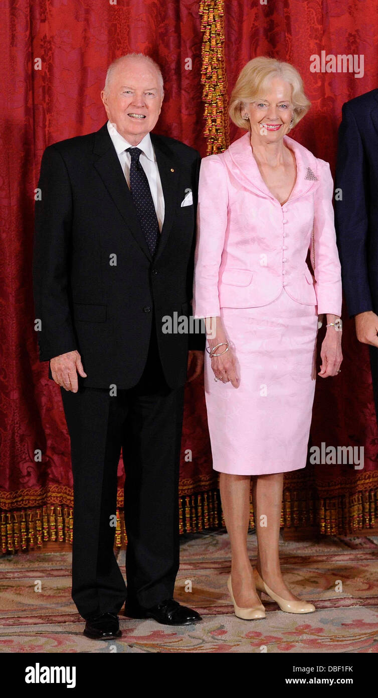 Michael Bryce, Quentin Bryce Prince Felipe and Princess Letizia with ...