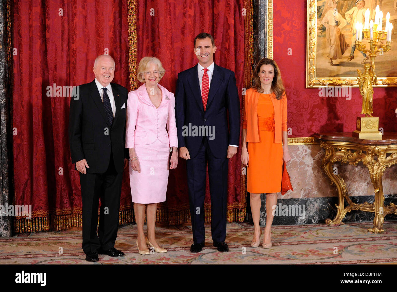 Quentin Bryce, Michael Bryce, Prince Felipe, Princess Letizia Prince ...