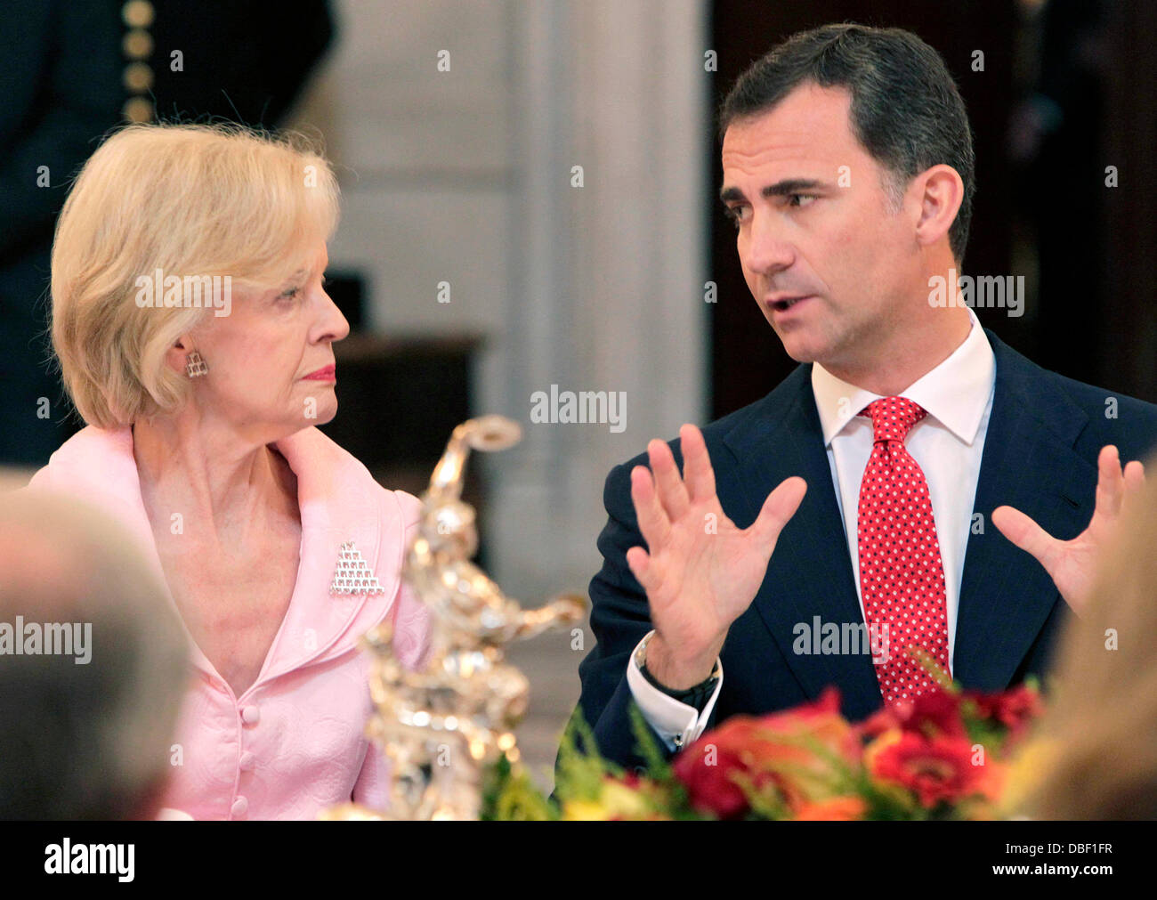 Quentin Bryce, Prince Felipe Prince Felipe and Princess Letizia with ...