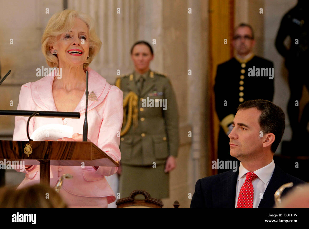 Quentin Bryce, Prince Felipe Prince Felipe and Princess Letizia with ...
