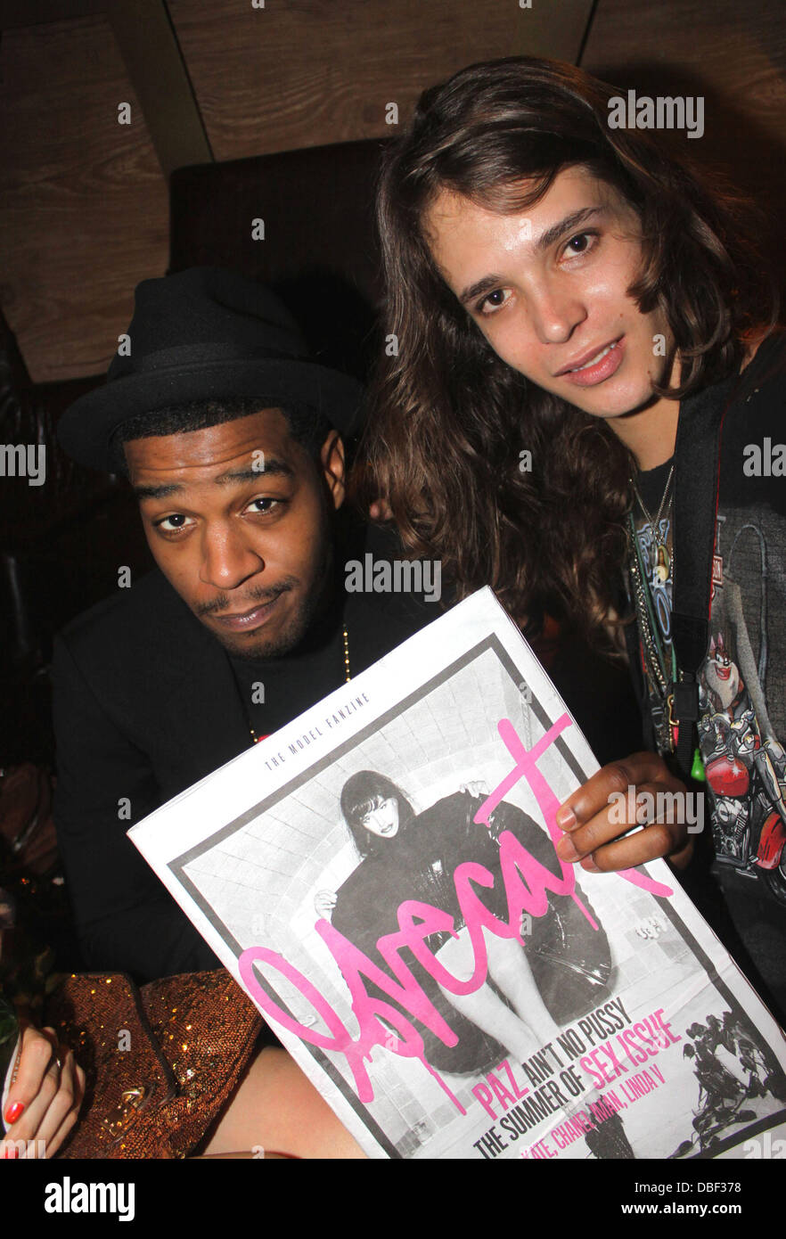 King Cudi and Jacob de Kat Lovecat Magazine launch party at the Darby ...