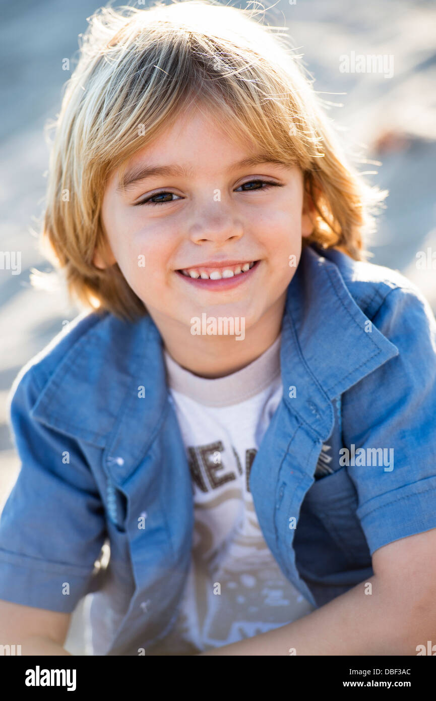 Hispanic boy smiling outdoors Stock Photo - Alamy
