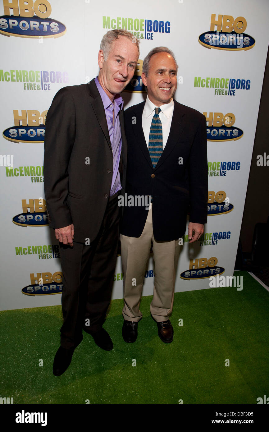 John McEnroe and Ross Greenberg (President of HBO Sports) HBO Sports ...