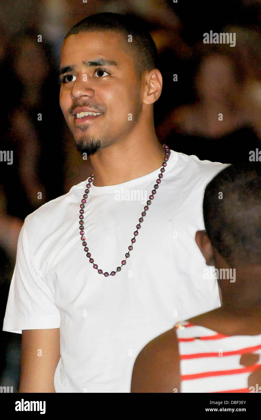 Rapper J.Cole aka Jermaine Lamarr Cole spotted in the audience at ...