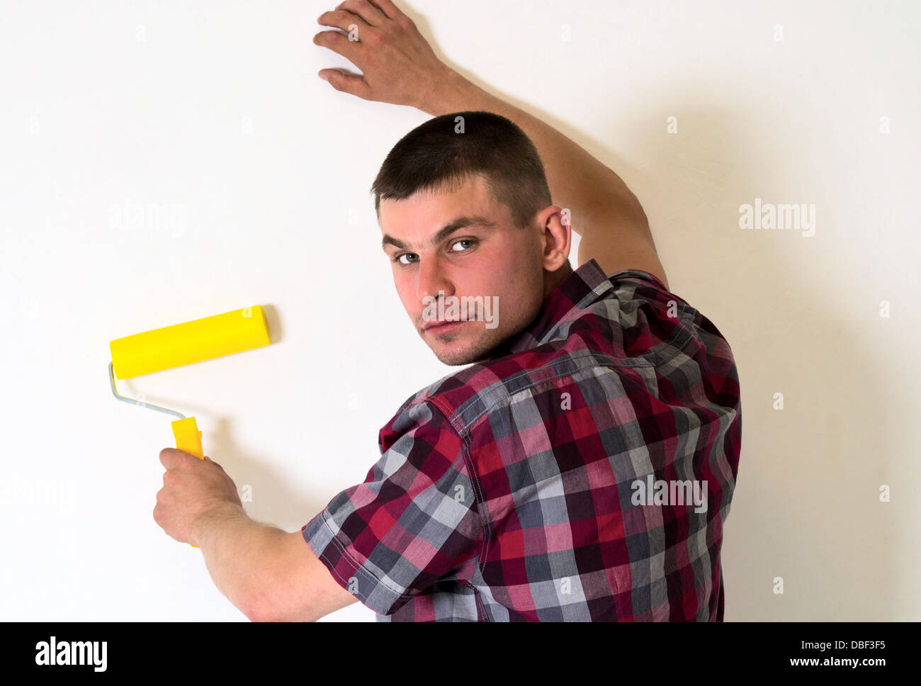 Man makes repairs Stock Photo - Alamy