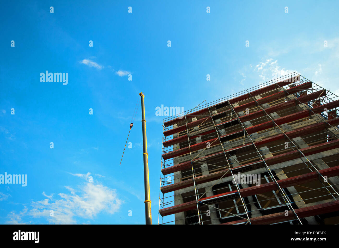 Photo of new building being constructed Stock Photo - Alamy