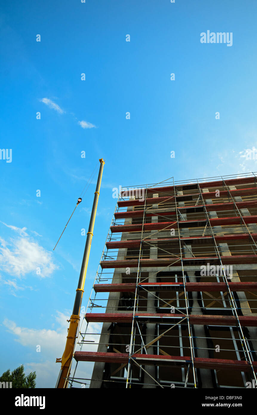 Photo of new building being constructed Stock Photo - Alamy