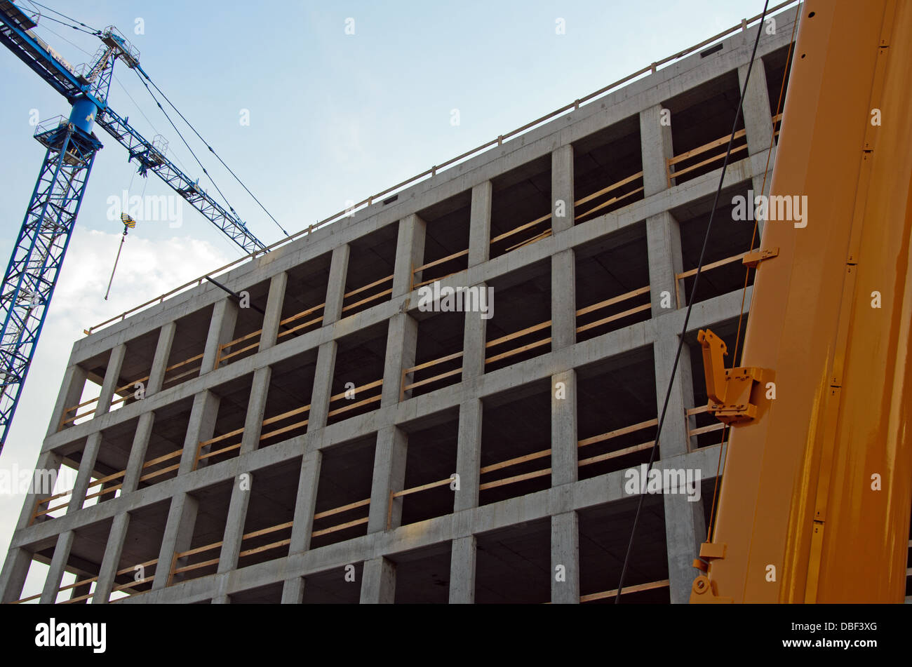 Photo of new building being constructed Stock Photo - Alamy