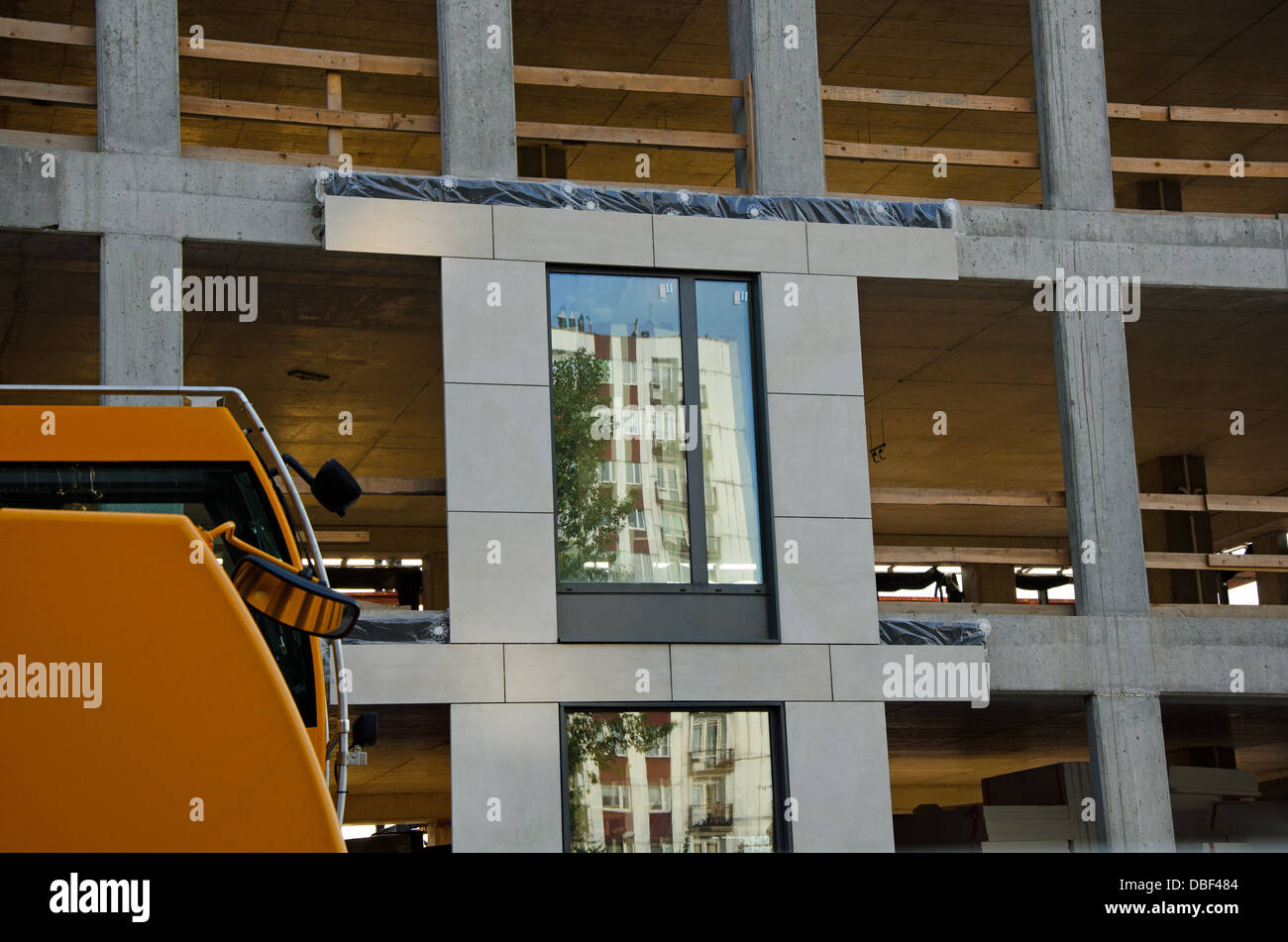 Photo of new building being constructed Stock Photo - Alamy
