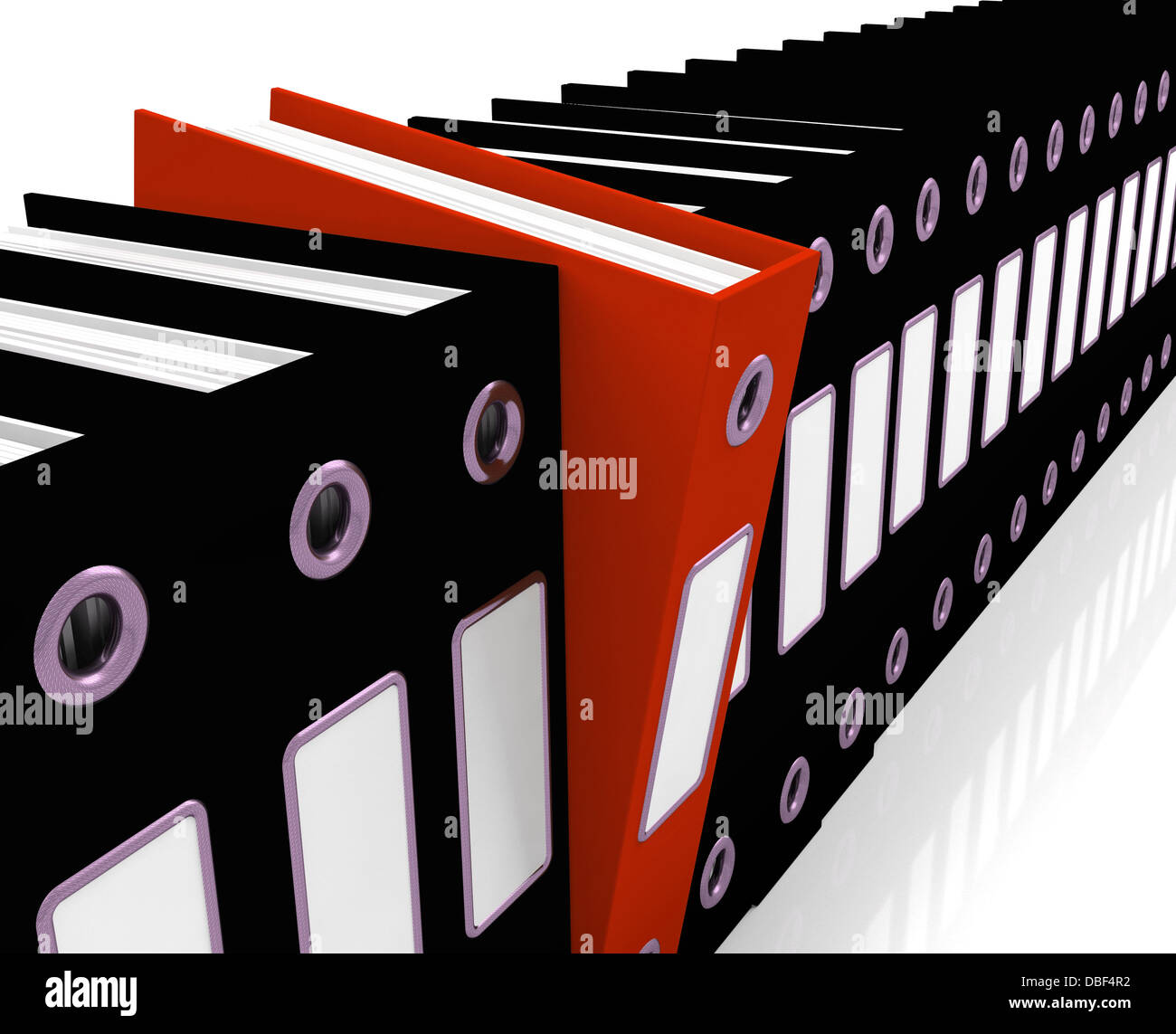 Row files office organized hi-res stock photography and images - Alamy