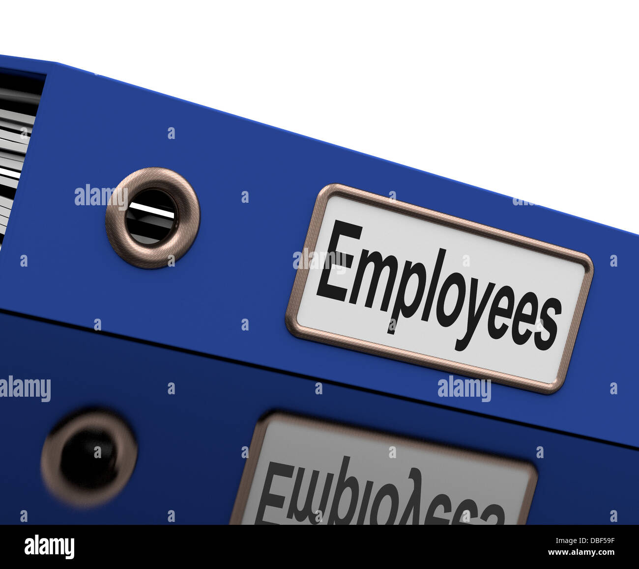 Employees File Contains Employment Records And Documents Stock Photo ...