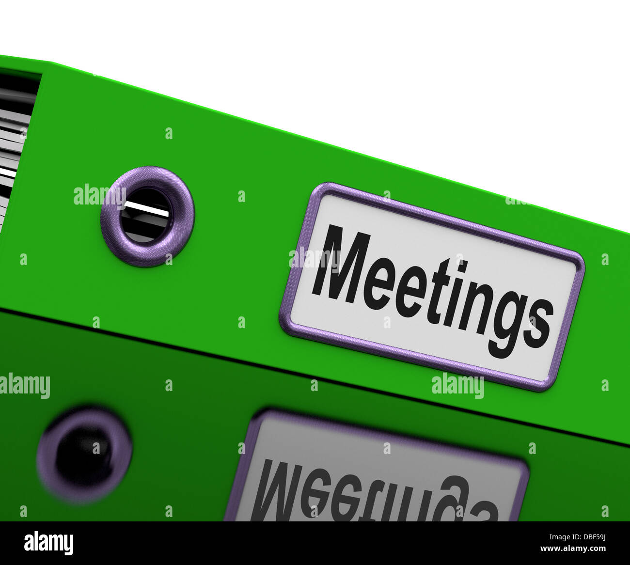 Meetings File To Show Minutes Of Company Discussion Stock Photo - Alamy