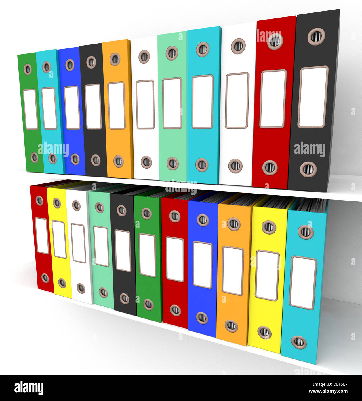 Shelves Of Files For Getting Office Organized Stock Photo - Alamy