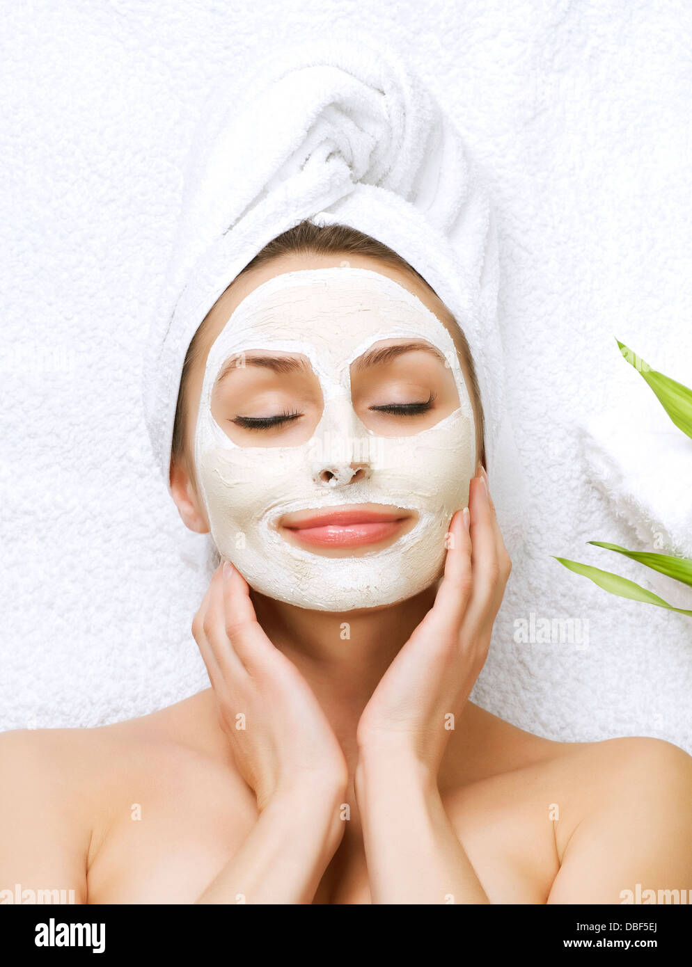 Spa Facial Mask Stock Photo - Alamy