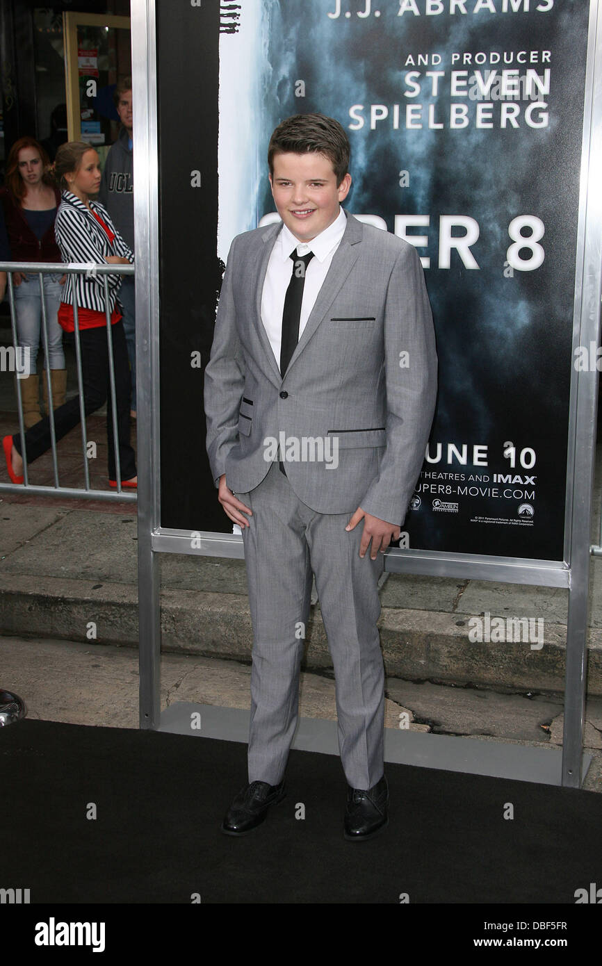 Riley Griffiths Los Angeles Premiere of "Super 8" held at the Regency ...