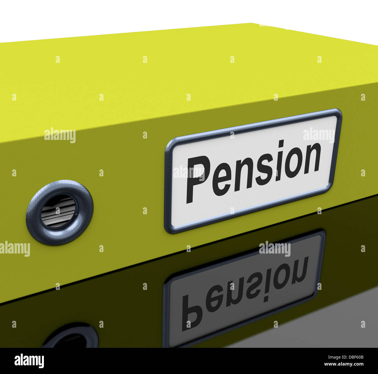 Pension File Contains Retirement Documents And Records Stock Photo - Alamy