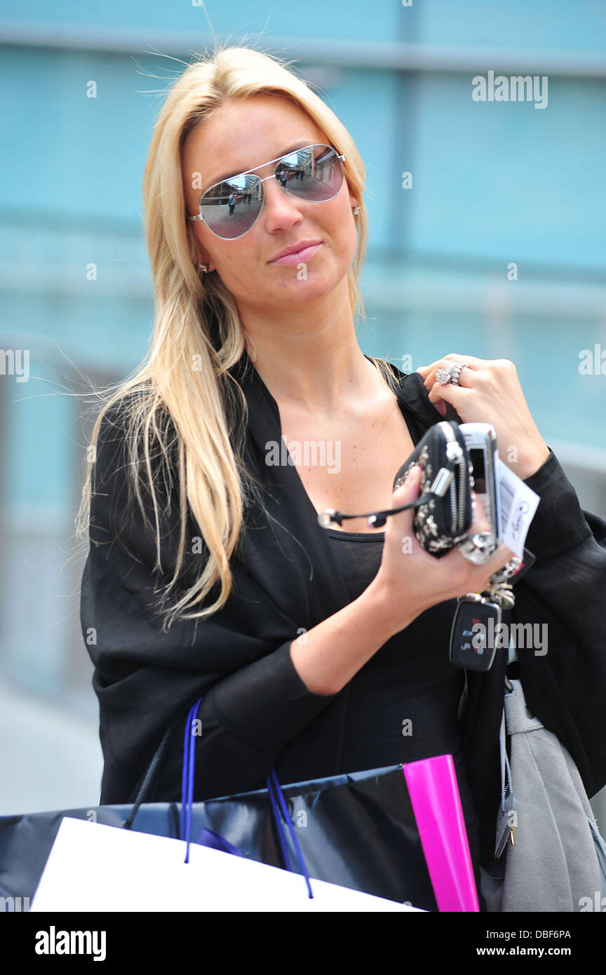 Pregnant Alex Curran aka Alex Gerrard shopping in Liverpool City Centre ...