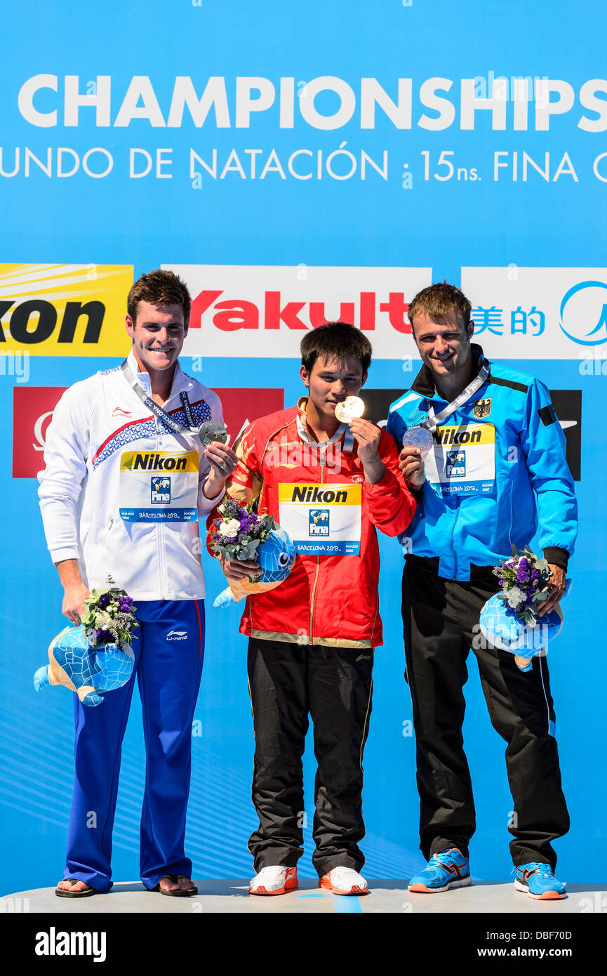 Barcelona, Spain. 28th July 2013: men's 10m platform Final at the 15th ...